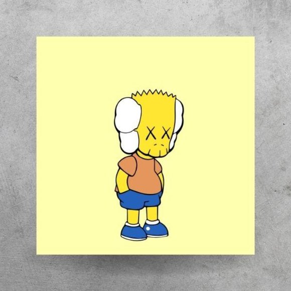 Wall Decor | Kaws Bart Simpsons | Poshmark